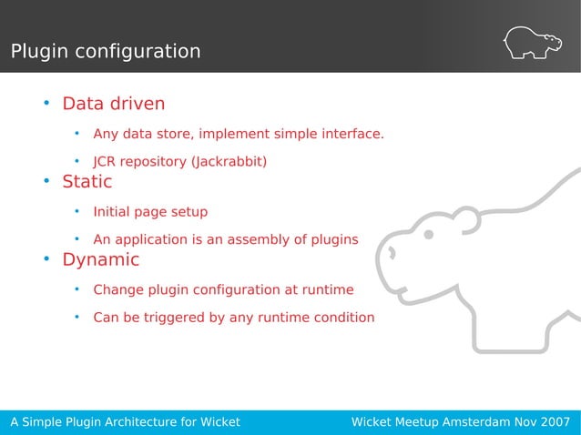 A Simple Plugin Architecture for Wicket | PDF