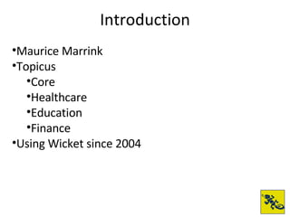 Wicket Security Presentation | PPT