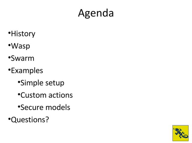 Wicket Security Presentation | PPT
