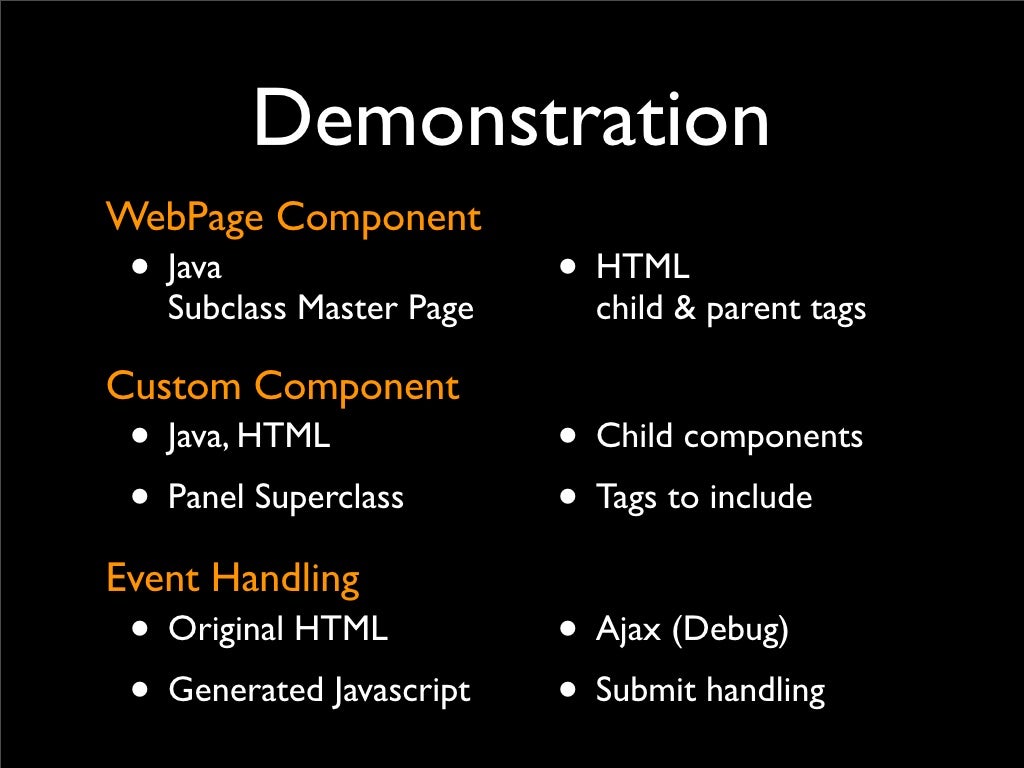 Apache Wicket Web Framework