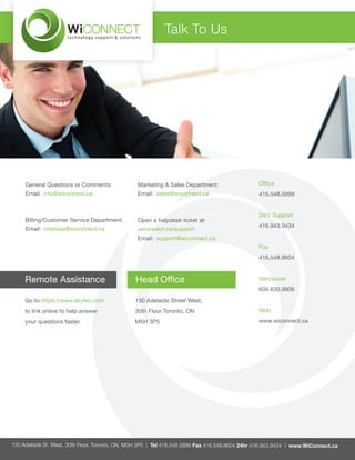 WiConnect Technology Support | PDF | IT and Internet Support | Internet