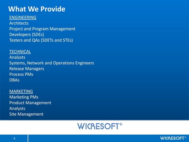 Wicresoft overview 2013 microsoft | PPT