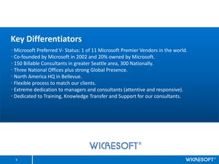 Wicresoft overview 2013 microsoft | PPTX