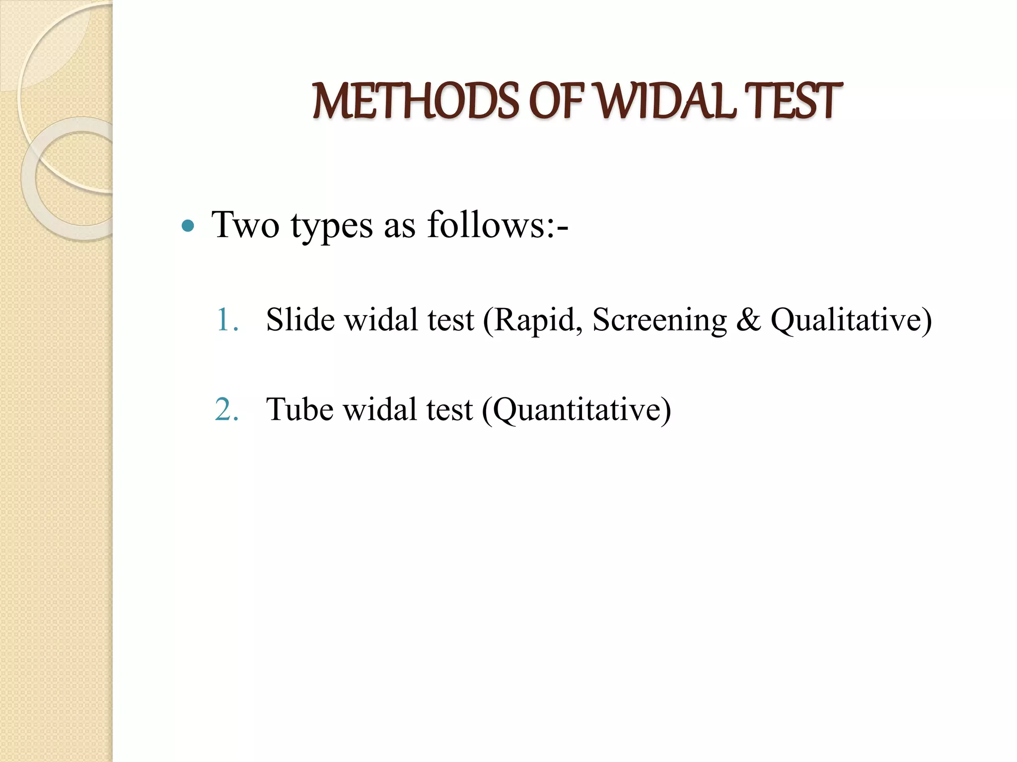 Widal Test | PPTX