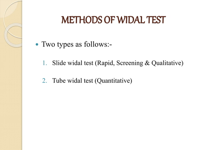 Widal Test | PPTX