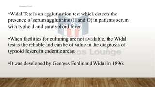 WIDAL Test | PDF