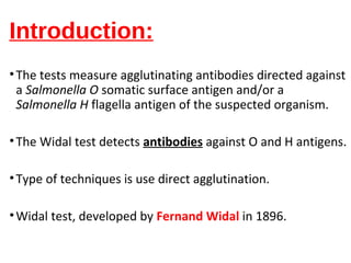 Widal test | PPT