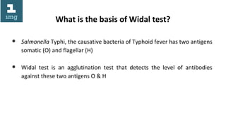 Widal Test for Enteric Fever | PPT