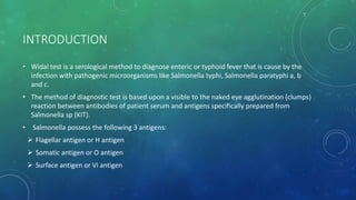 Widal test | PPTX
