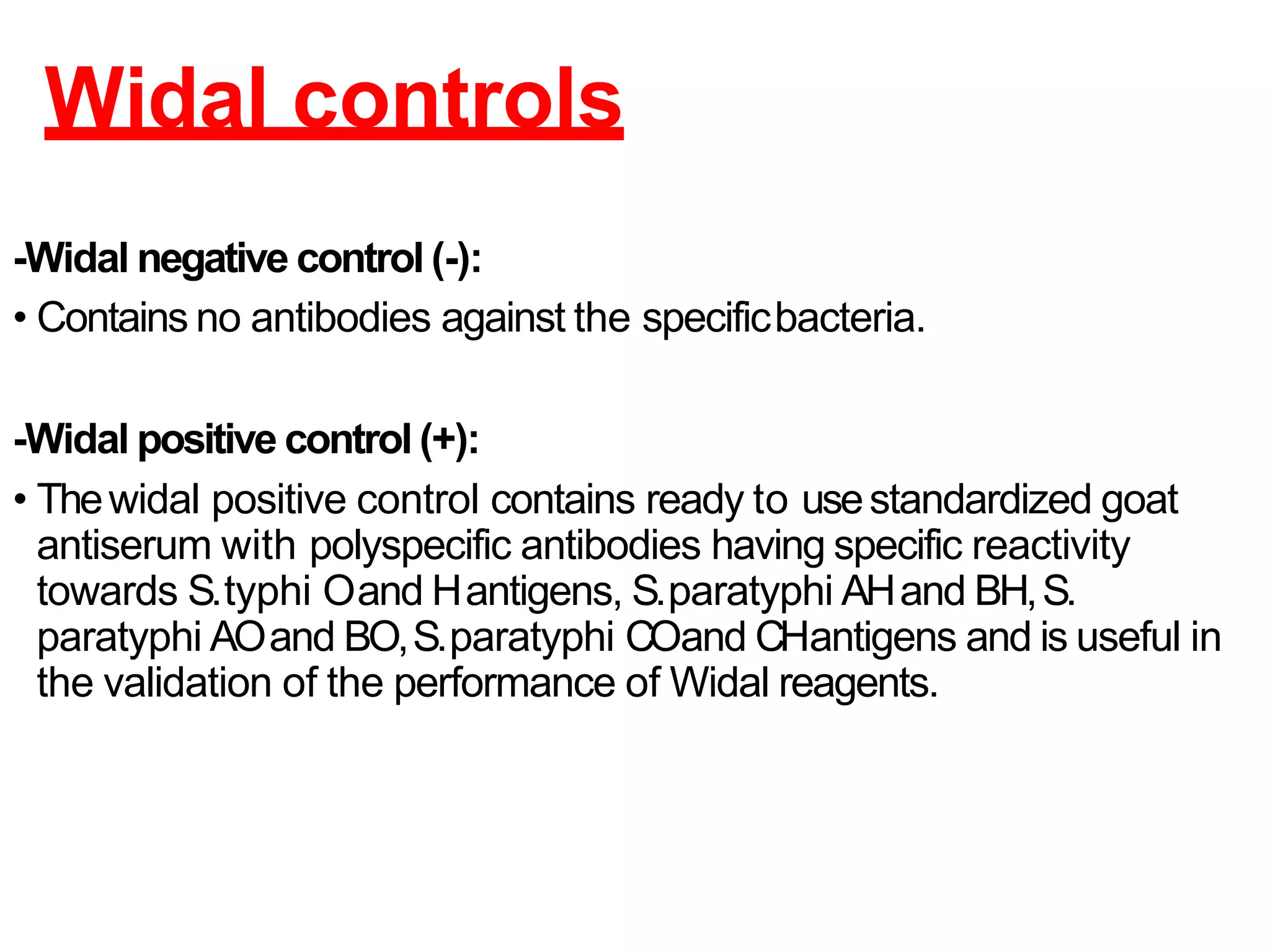 Widal test | PPTX
