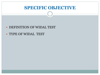 widal test. | PPTX