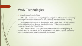 Wide Area Network (WAN) | PPTX
