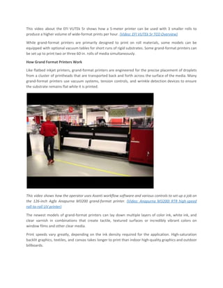 Wide format inkjet technology- part 3 grand format printers | PDF