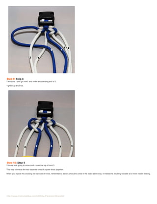 Wide paracord-bracelet | PDF