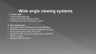 Wide angle viewing systems | PPTX