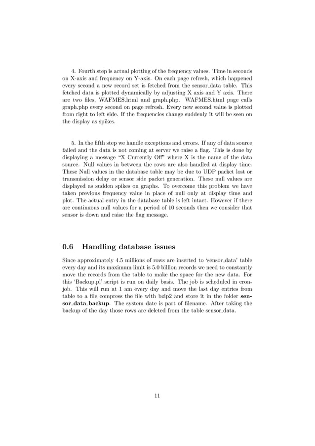 Wide area frequency easurement system iitb | PDF | Databases | Computer Software and Applications