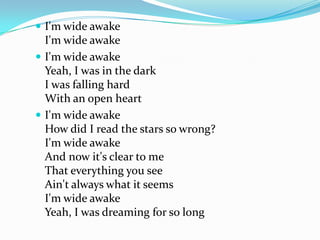 Wide Awake - Katy Perry | PPTX
