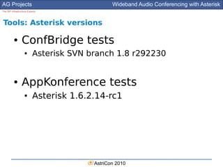 Wideband Audio Conferencing with Asterisk | PDF | Digital Audio ...