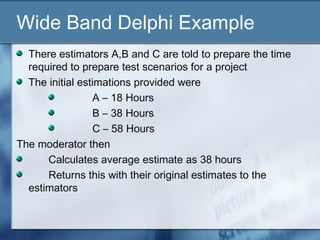 Software Estimation Technique | PPT