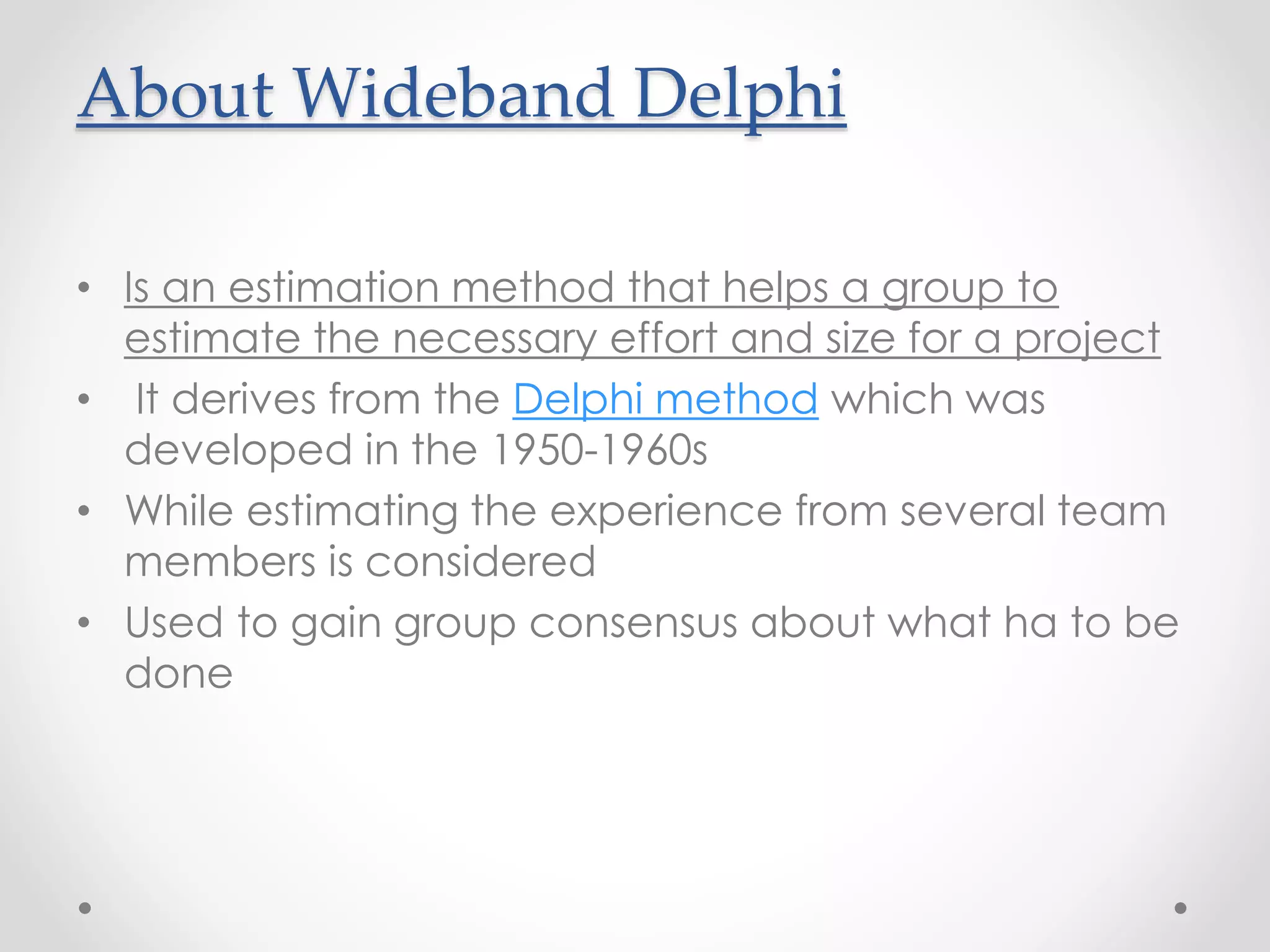 Widebanddelphi | PPTX