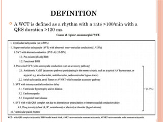 Wide Complex Tachycardia- ECG AND MANAGEMENT | PPT