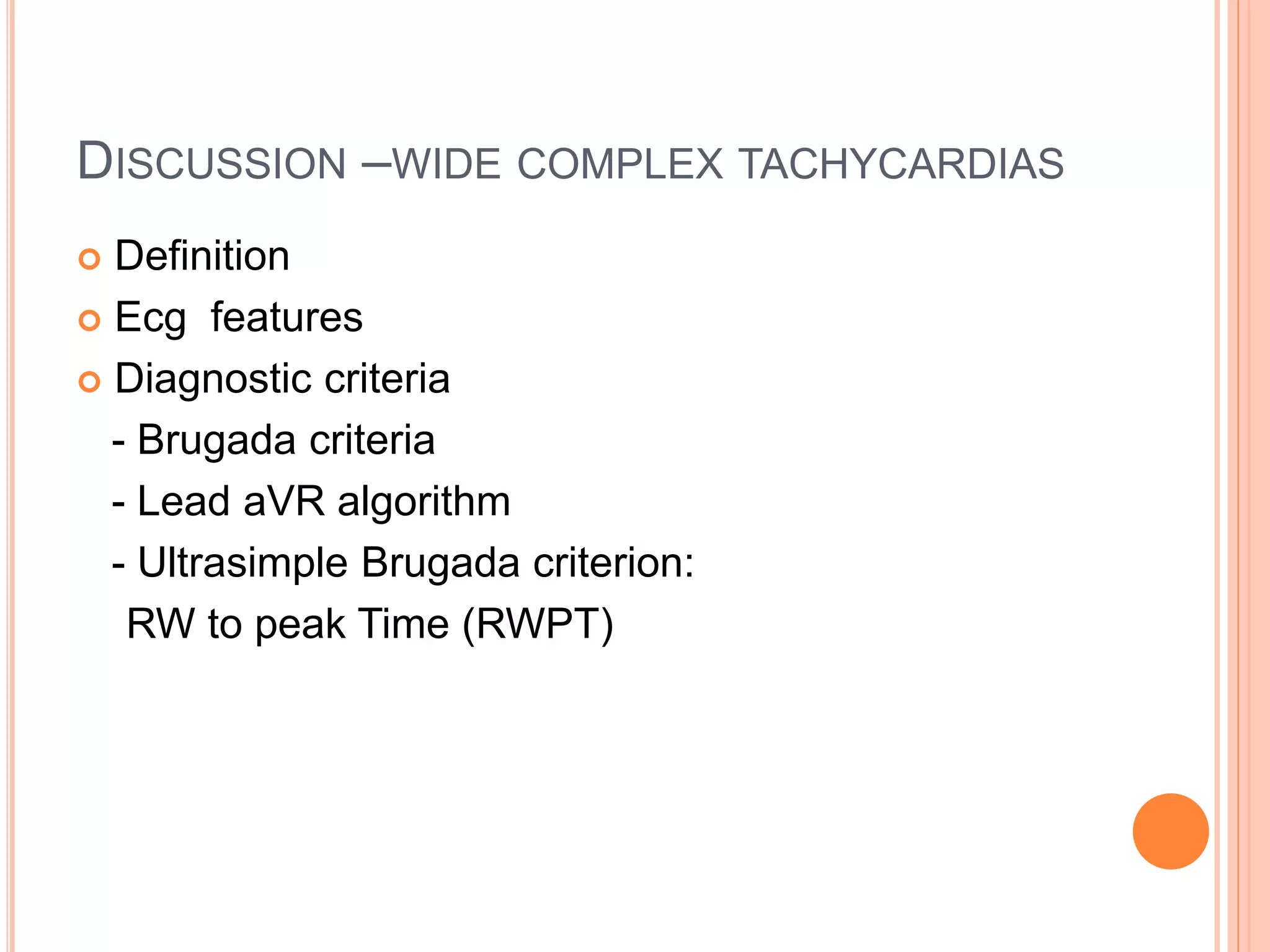 Wide complex tachycardia drneeraj | PPT
