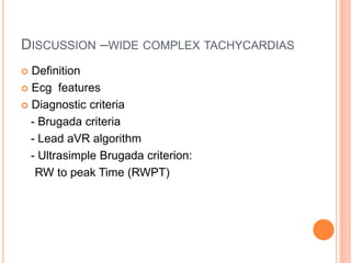 Wide complex tachycardia drneeraj | PPT