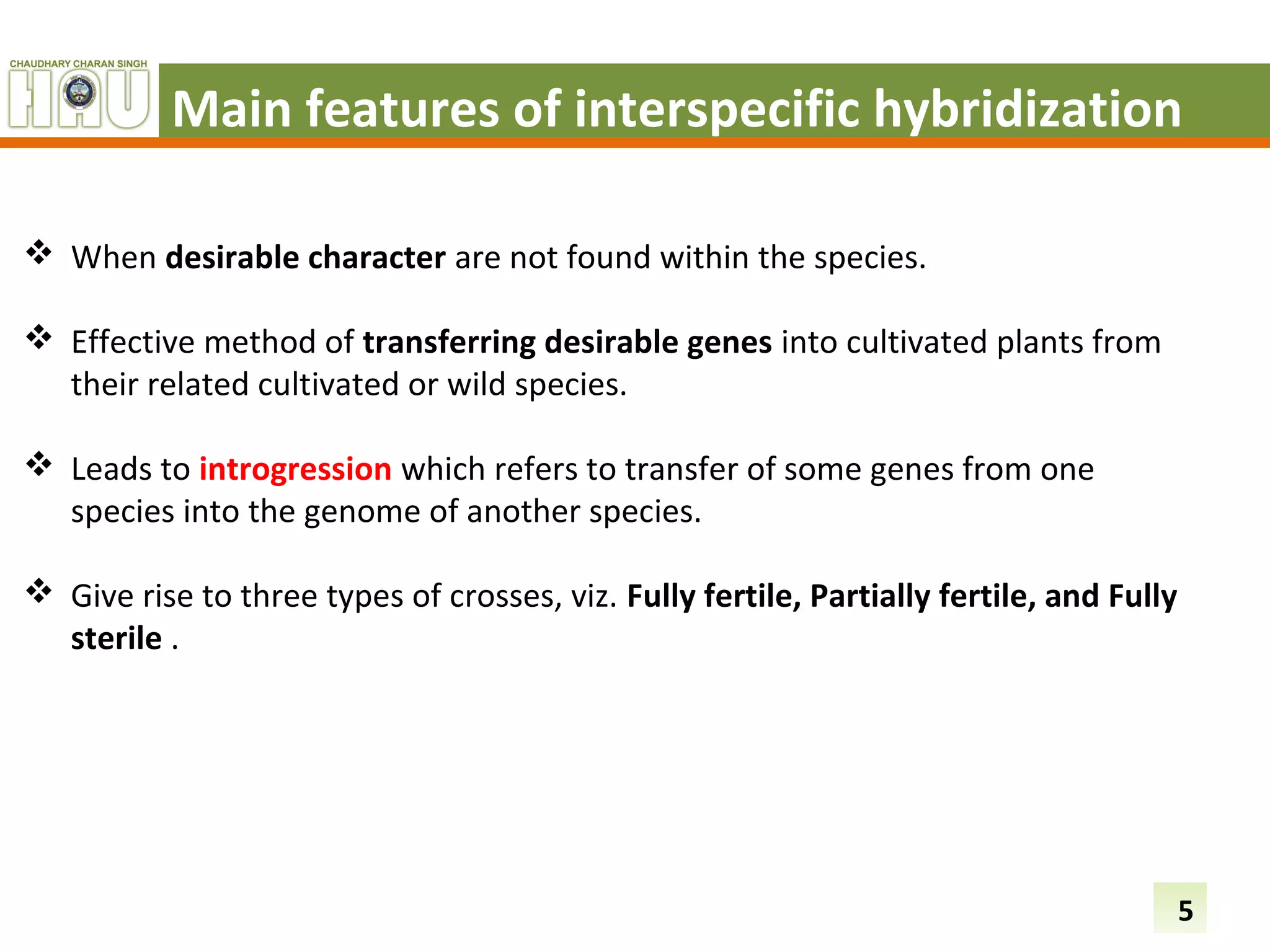 Wide cross and Bridge species | PPT