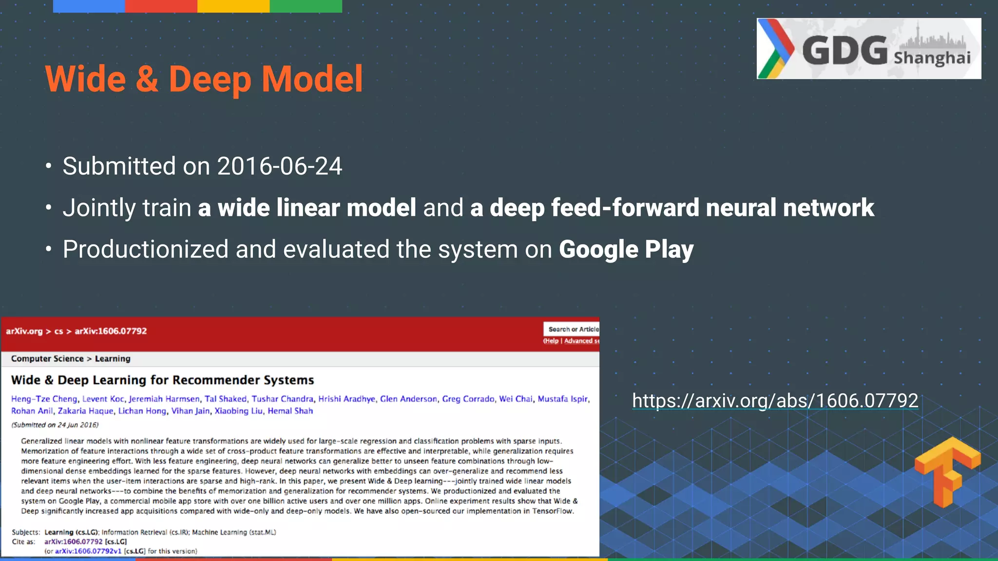TensorFlow Wide and Deep Model | PDF