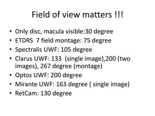 Wide field imaging in retinal pathology.pptx