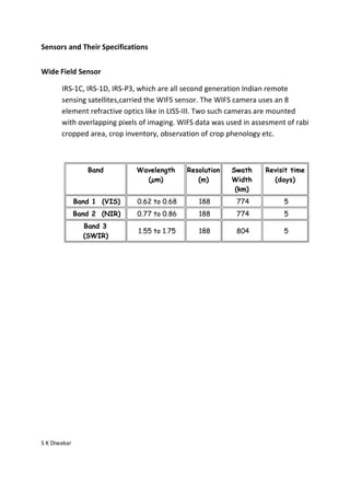 Wide field sensor | PDF