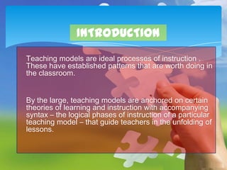 Widely applicable teaching models, instructional strategies and | PPTX