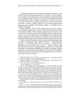 Anti-Reliance Clauses and Other Contractual Fraud Limitations under ...