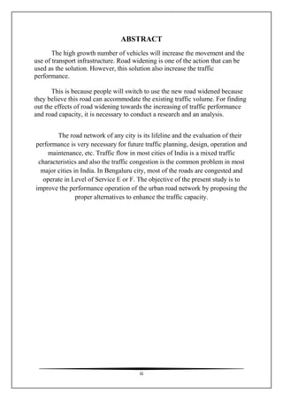 Widening and Strengthening of Roads Final Report | PDF