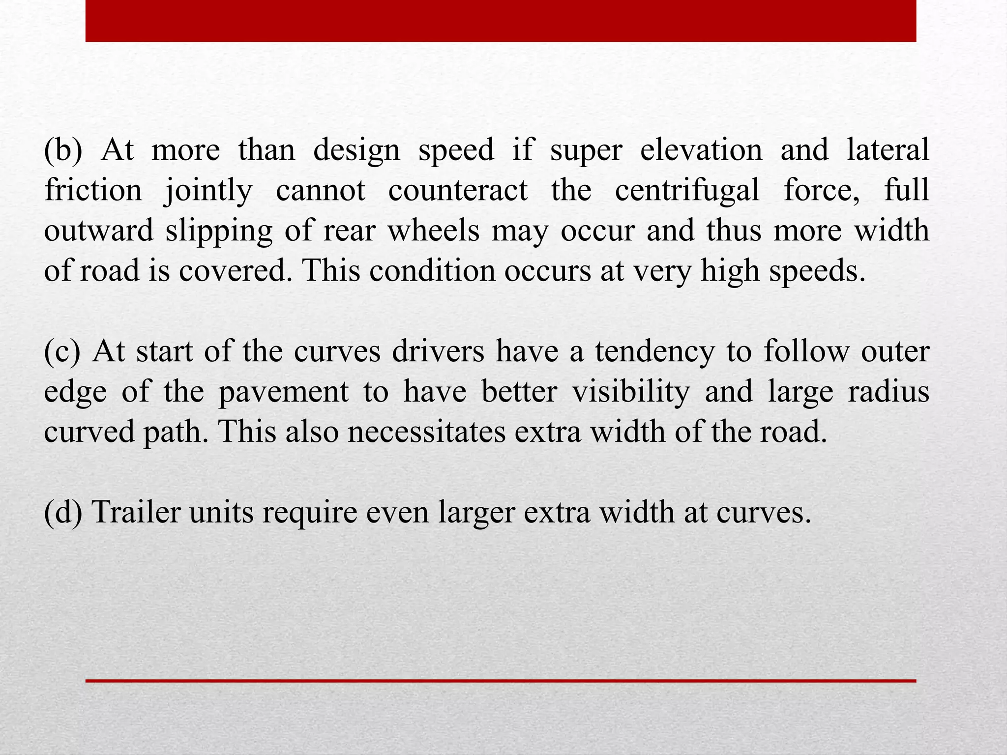 Widening of curve | PPTX
