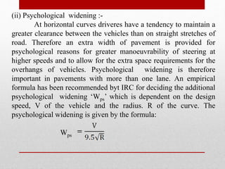 Widening of curve | PPTX