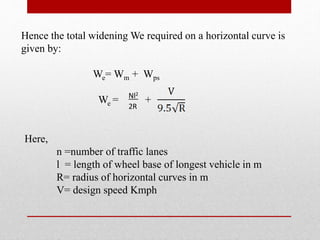 Widening of curve | PPTX