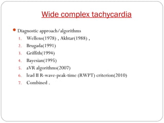 WIDE QRS TACHYCARDIA | PPT