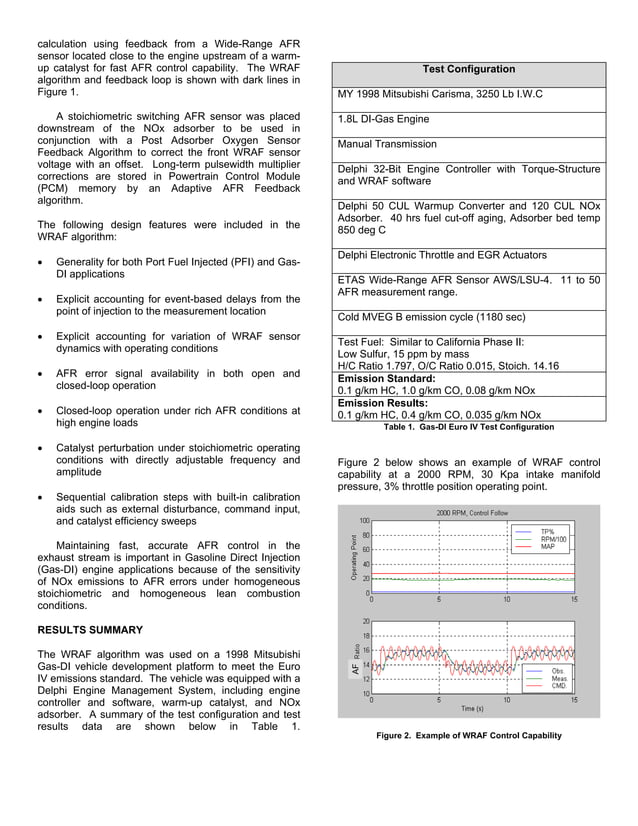Wide Range AFR Control | PDF