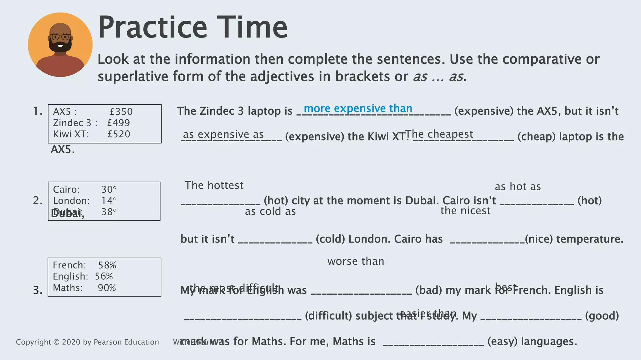 Grammar for comparatives and superlatives wider world | PPTX