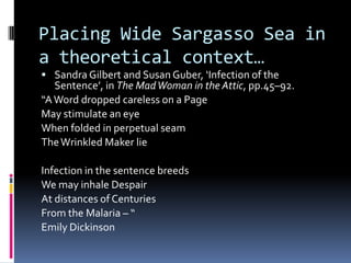 Wide sargasso sea | PPTX