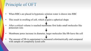 Laboratory testing of spherocytic anaemia | PPTX