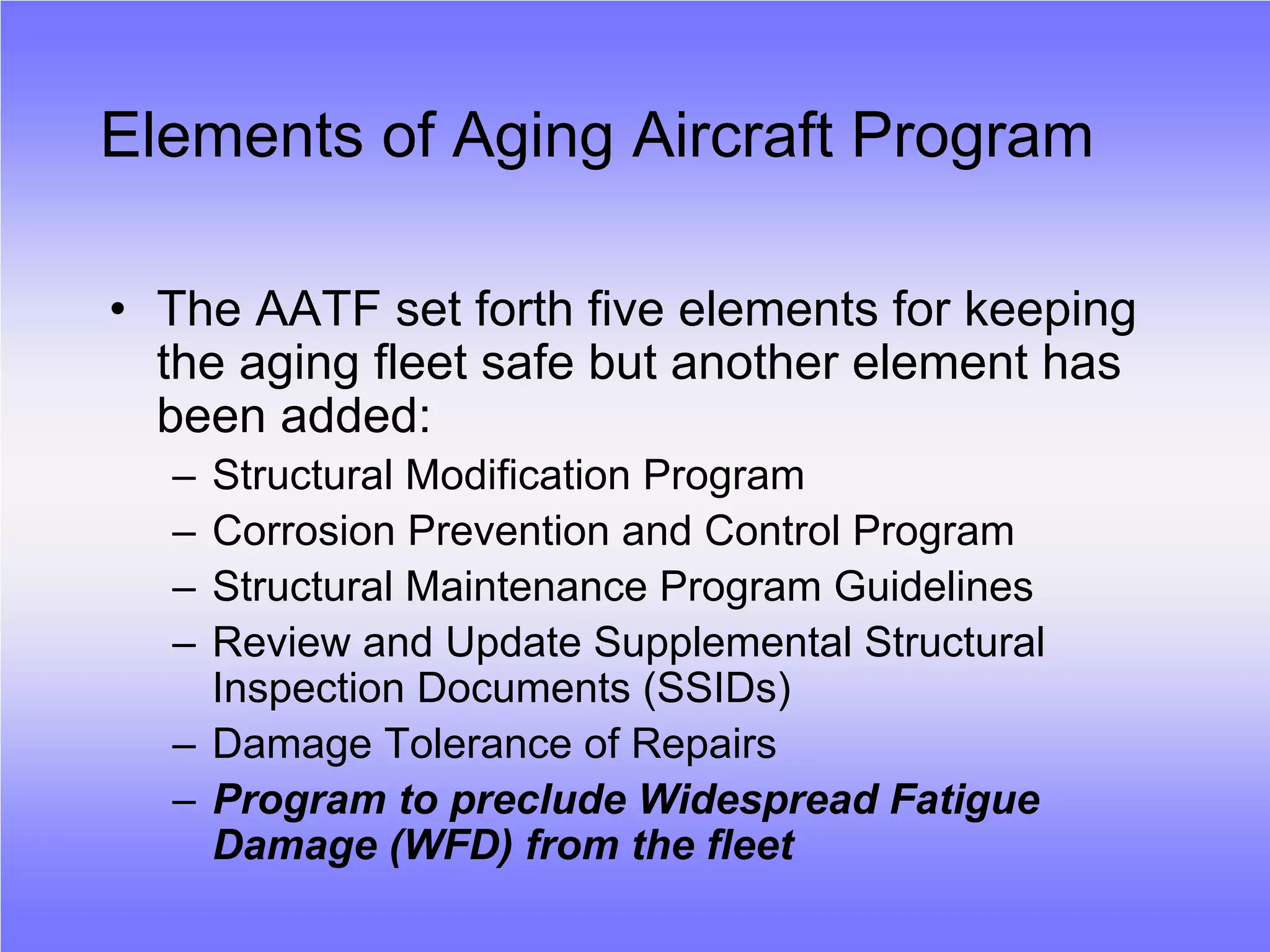 Widespread Fatigue Damage | PDF