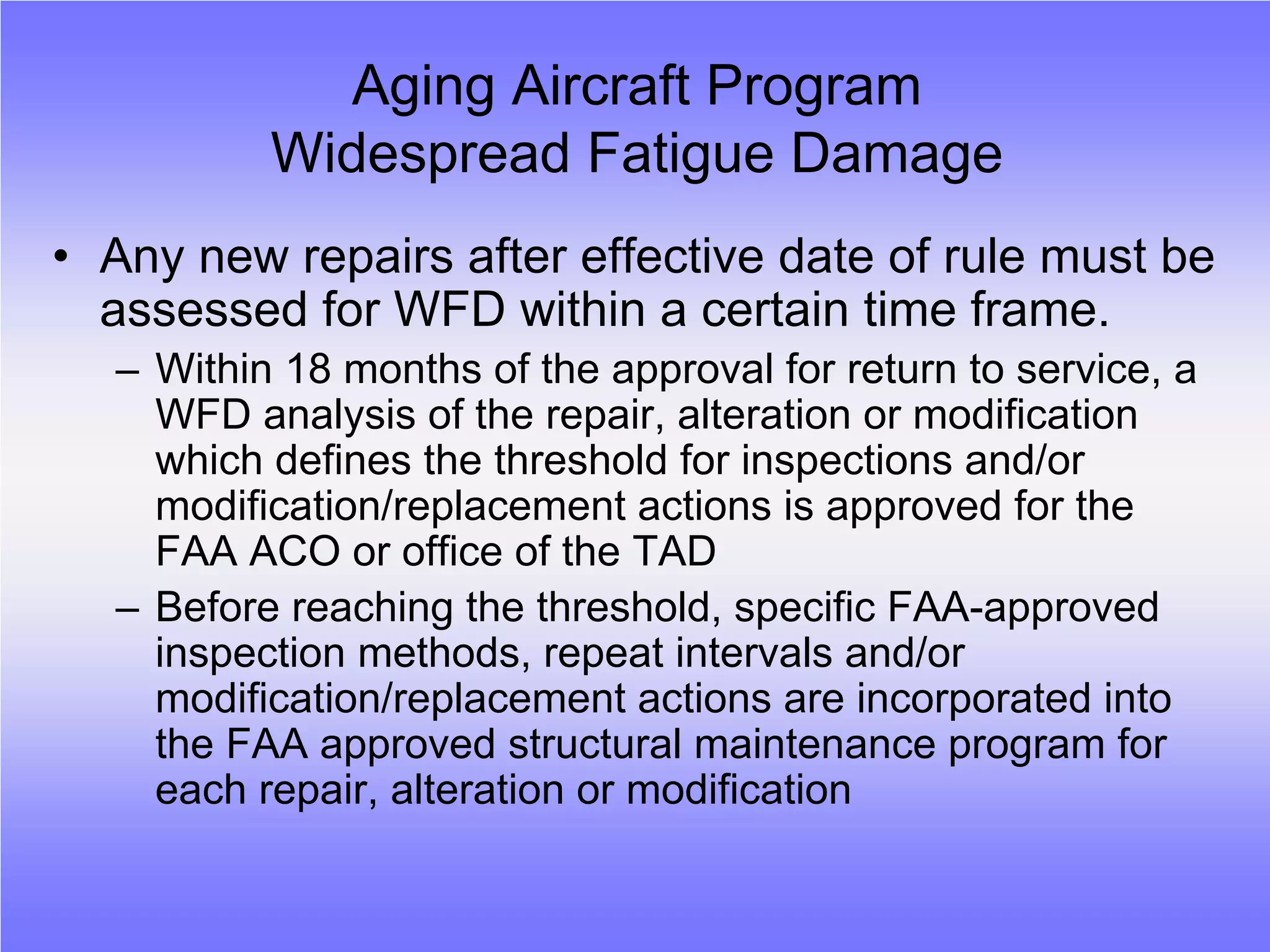 Widespread Fatigue Damage | PDF