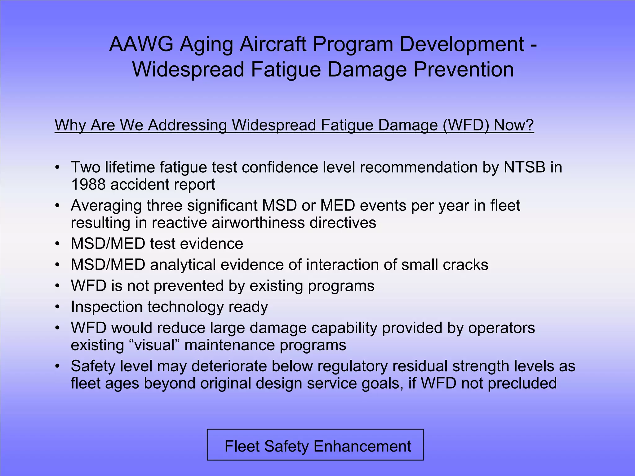 Widespread Fatigue Damage | PDF
