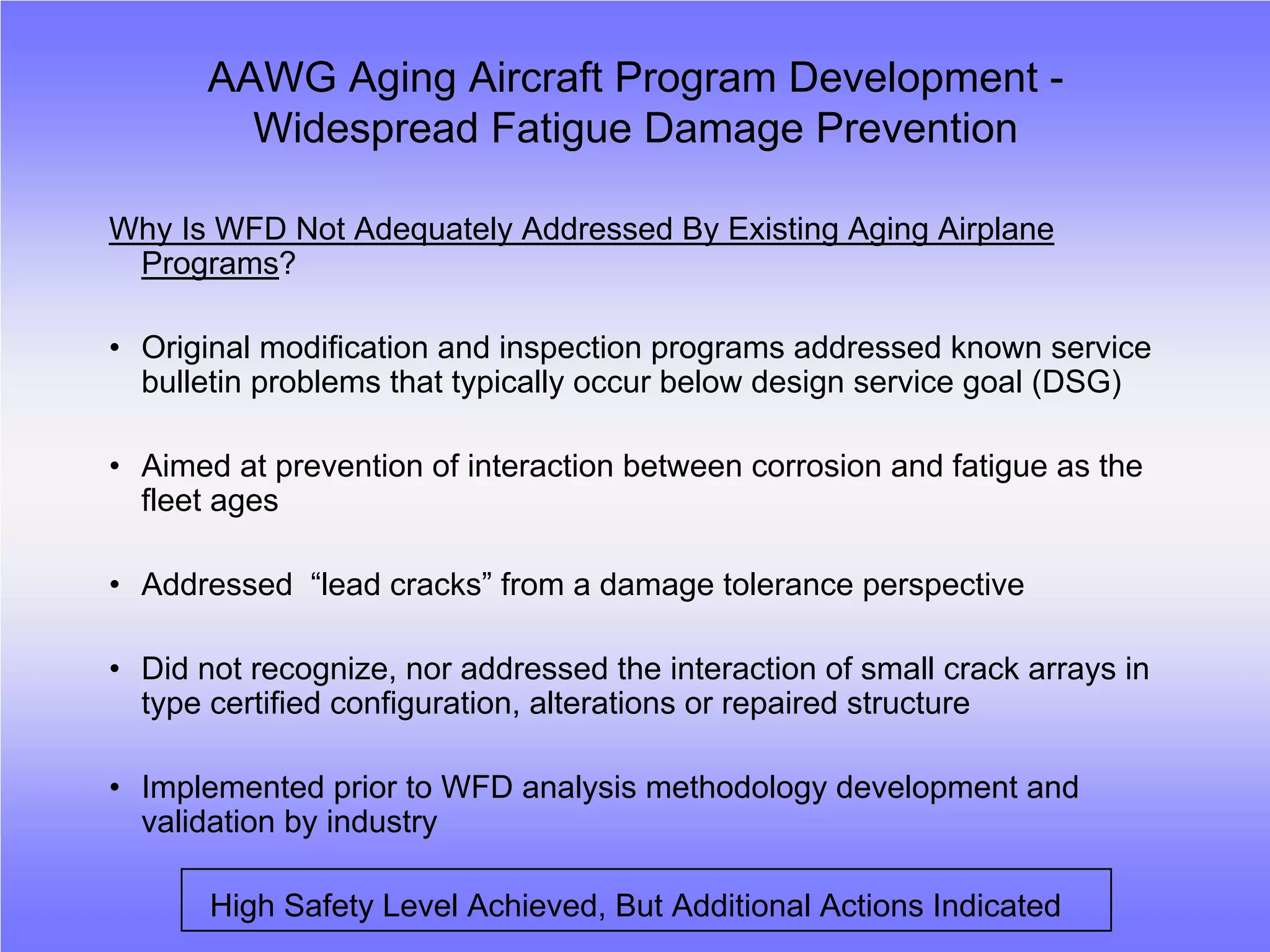 Widespread Fatigue Damage | PDF