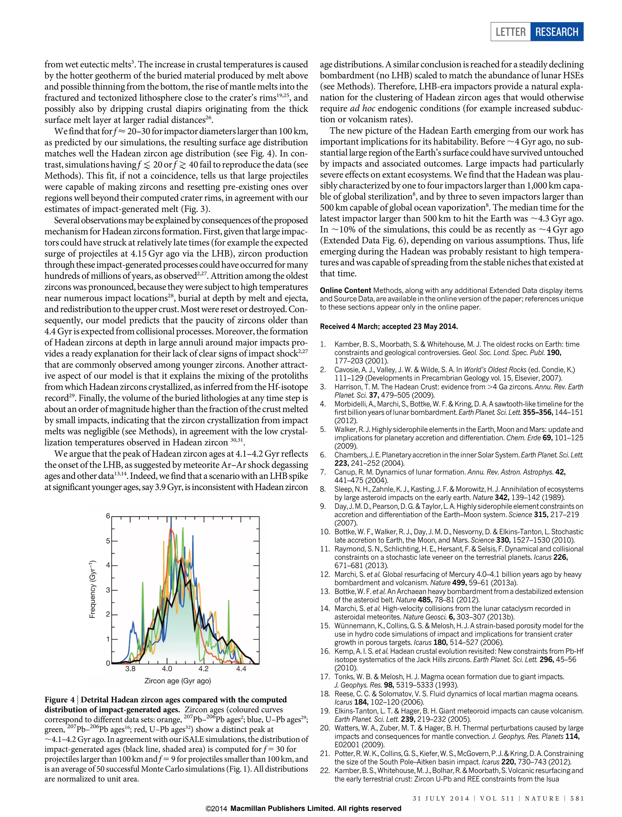 Widespread mixing and_burrial_of_earth_hadean_crust_by_asteroid_impacts ...