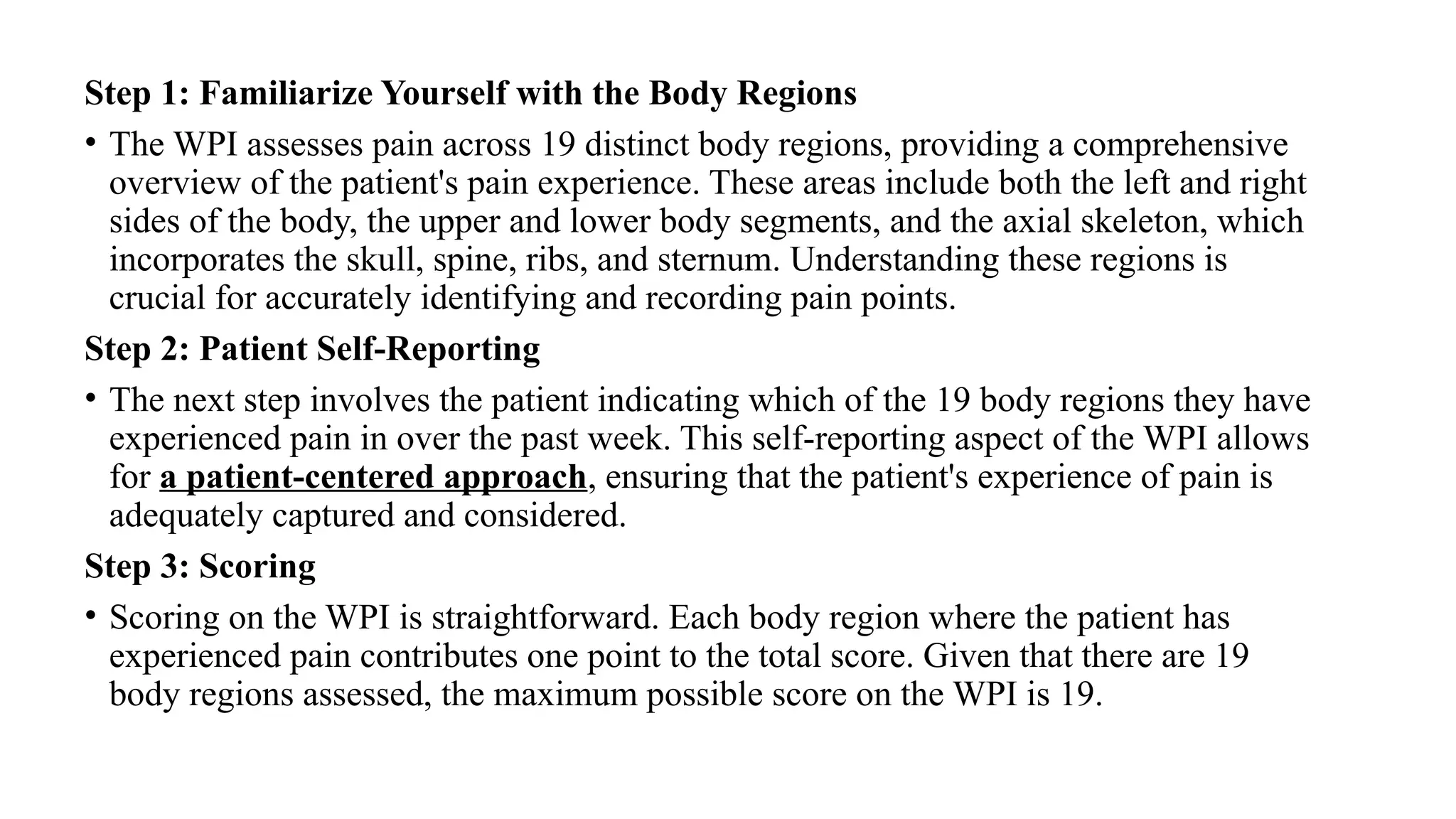 Widespread Pain Index (WPI) Assessment Guide.pptx