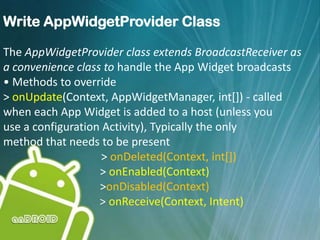 Android Widget | PPTX