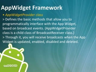 Android Widget | PPTX